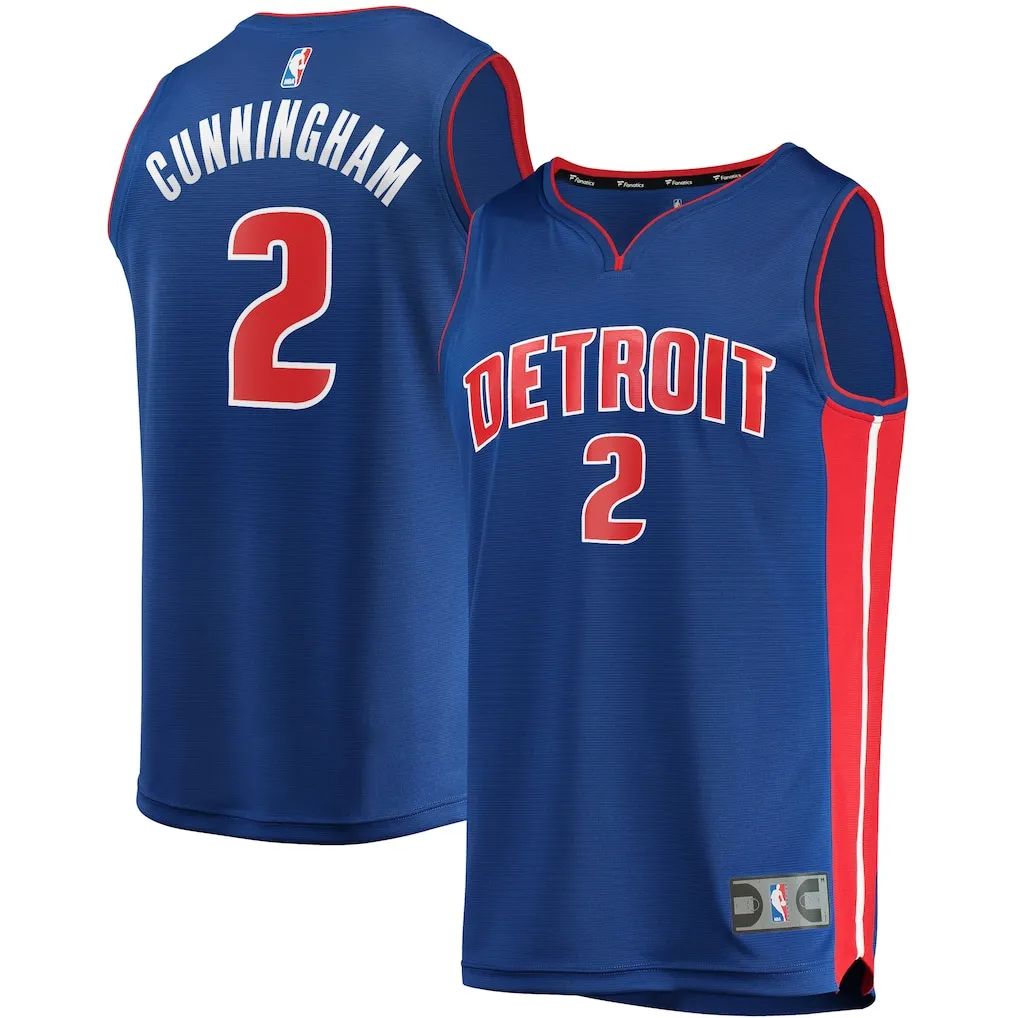 Cade Cunningham Jersey by Nike S-3XL, 4X 4XL, 5X 5XL Pistons
